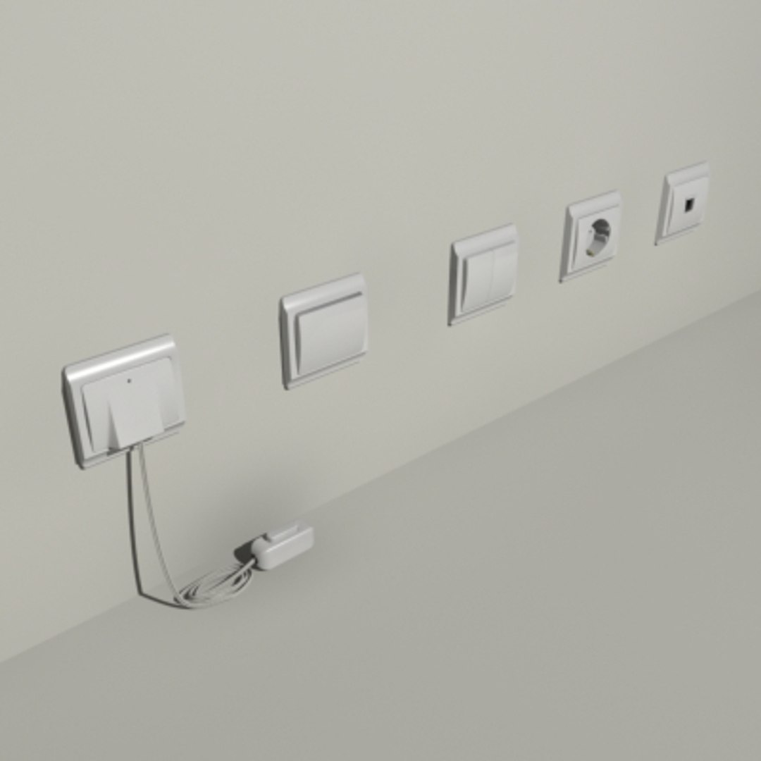 3d Model Of Sockets Switchers
