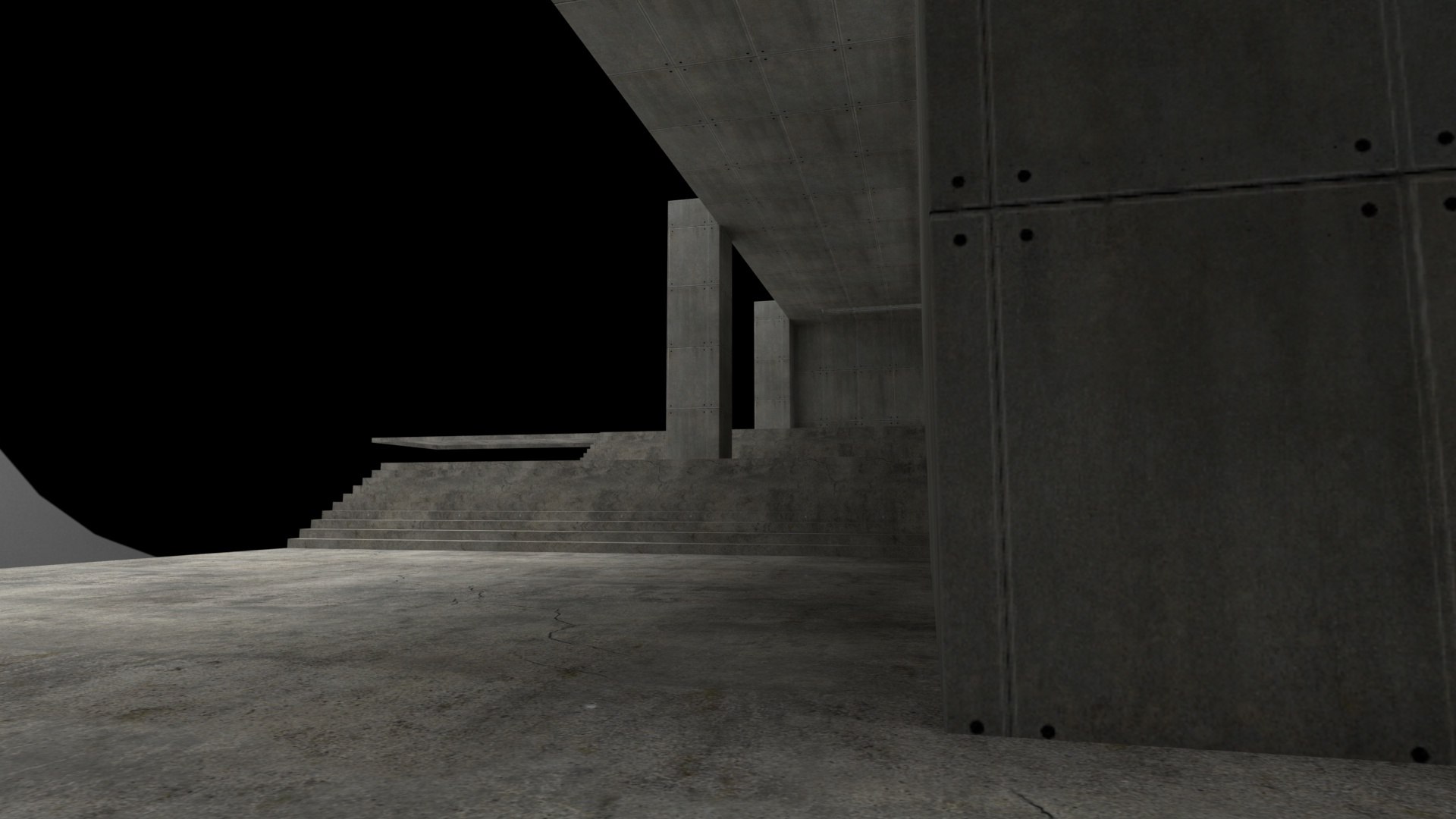 Concrete Industrial Environment Scene 3D Model - TurboSquid 2367057