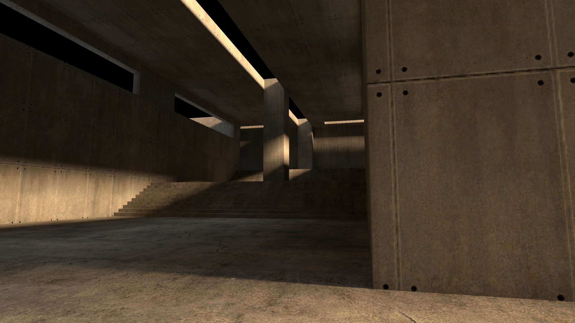 Concrete Industrial Environment Scene 3D Model - TurboSquid 2367057