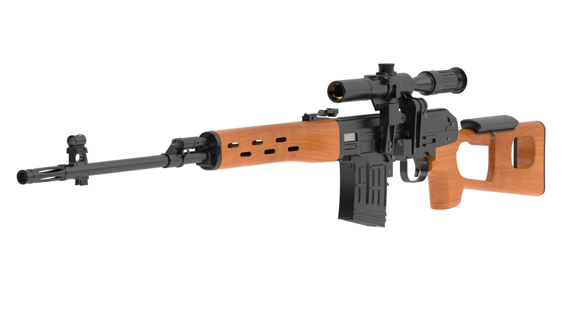 Dragunov Sniper Rifle 3D - TurboSquid 1730604