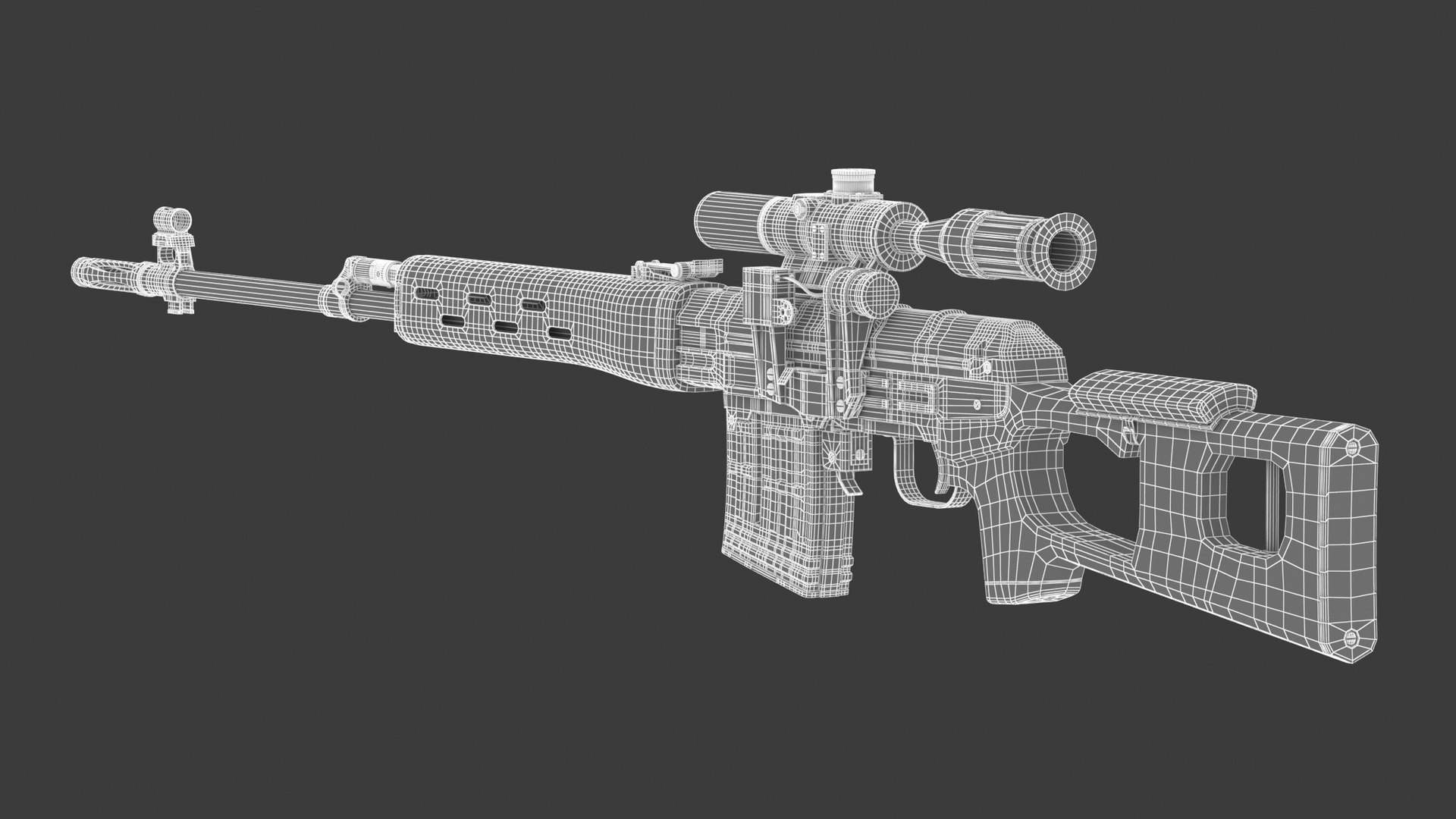 Dragunov Sniper Rifle 3D - TurboSquid 1730604