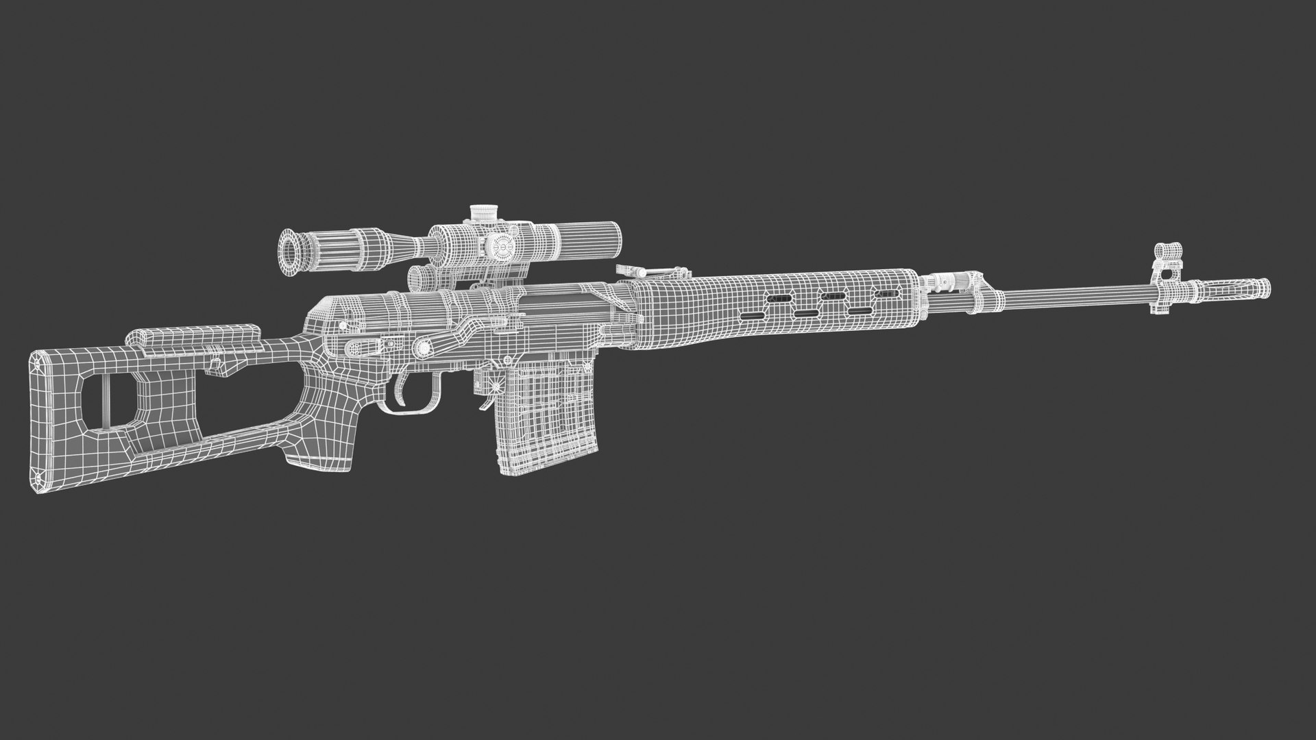 Dragunov Sniper Rifle 3D - TurboSquid 1730604