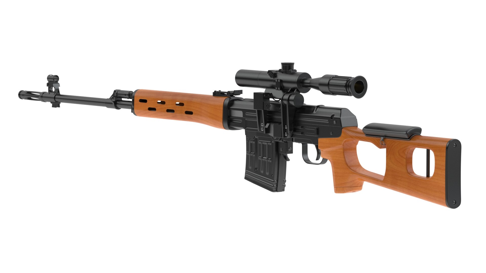 Dragunov Sniper Rifle 3D - TurboSquid 1730604