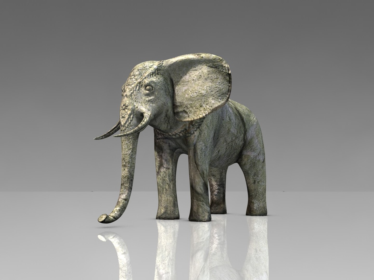 3D Stone Elephant - TurboSquid 1197994