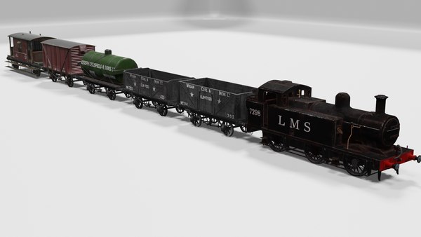 Steam Train Blender Models for Download | TurboSquid