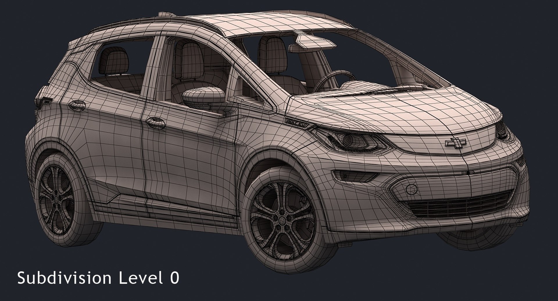 2017 Chevrolet Bolt Interior 3d Model