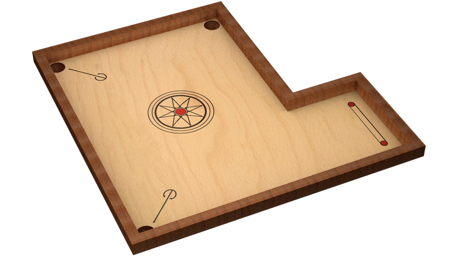 Pack 10 carrom boards 3D model - TurboSquid 1692968