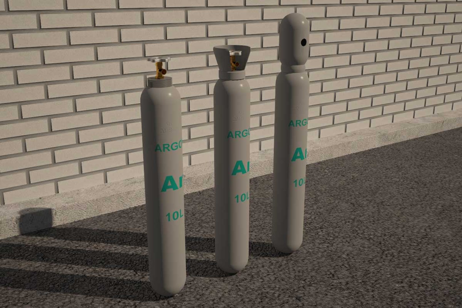 Argon Tank 3D Model - TurboSquid 1446078