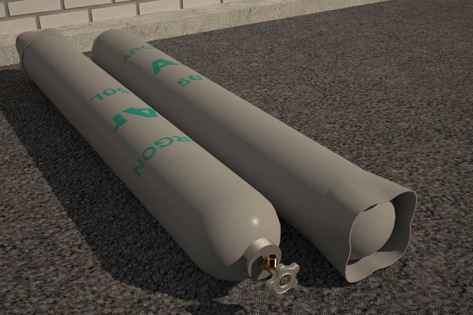 Argon Tank 3D Model - TurboSquid 1446078