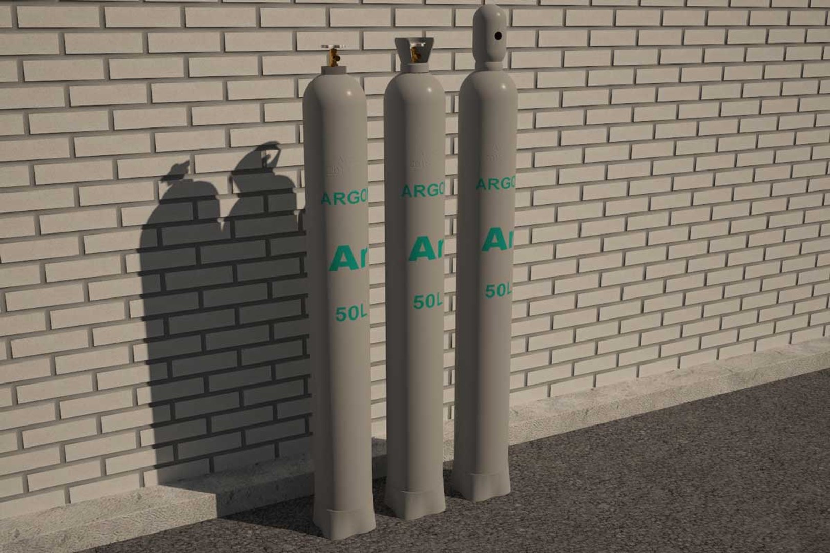 Argon Tank 3D Model - TurboSquid 1446078