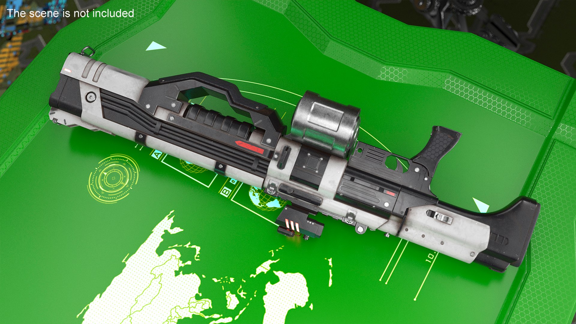 Futuristic Machine Gun 3D - TurboSquid 2197603