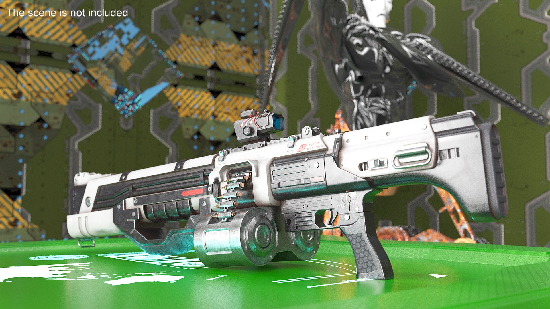 Futuristic Machine Gun 3D - TurboSquid 2197603
