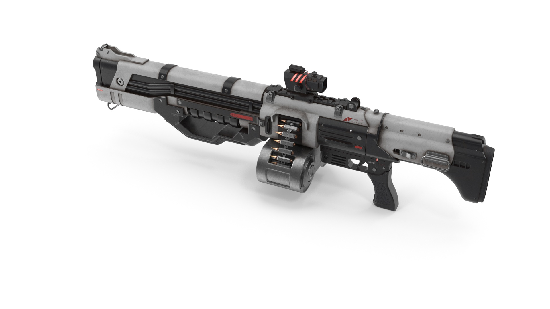 Futuristic Machine Gun 3D - TurboSquid 2197603