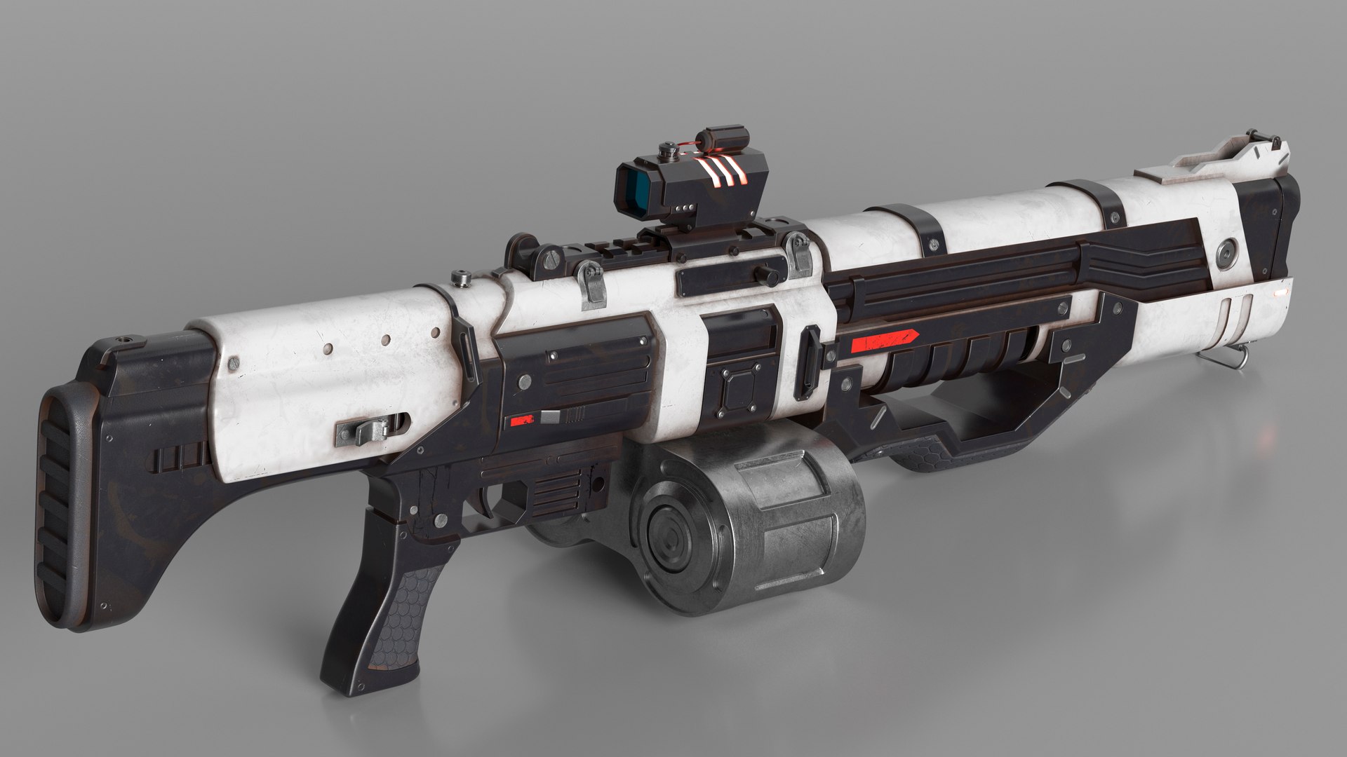 Futuristic Machine Gun 3D - TurboSquid 2197603