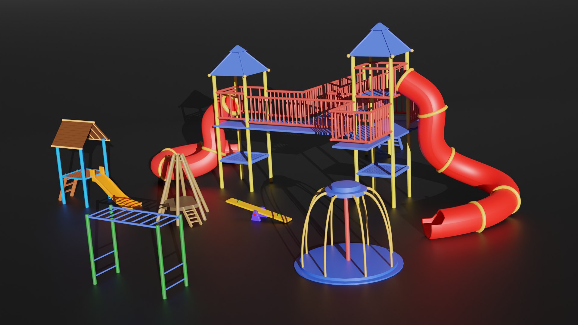 3D PlayGround Model - TurboSquid 2020064