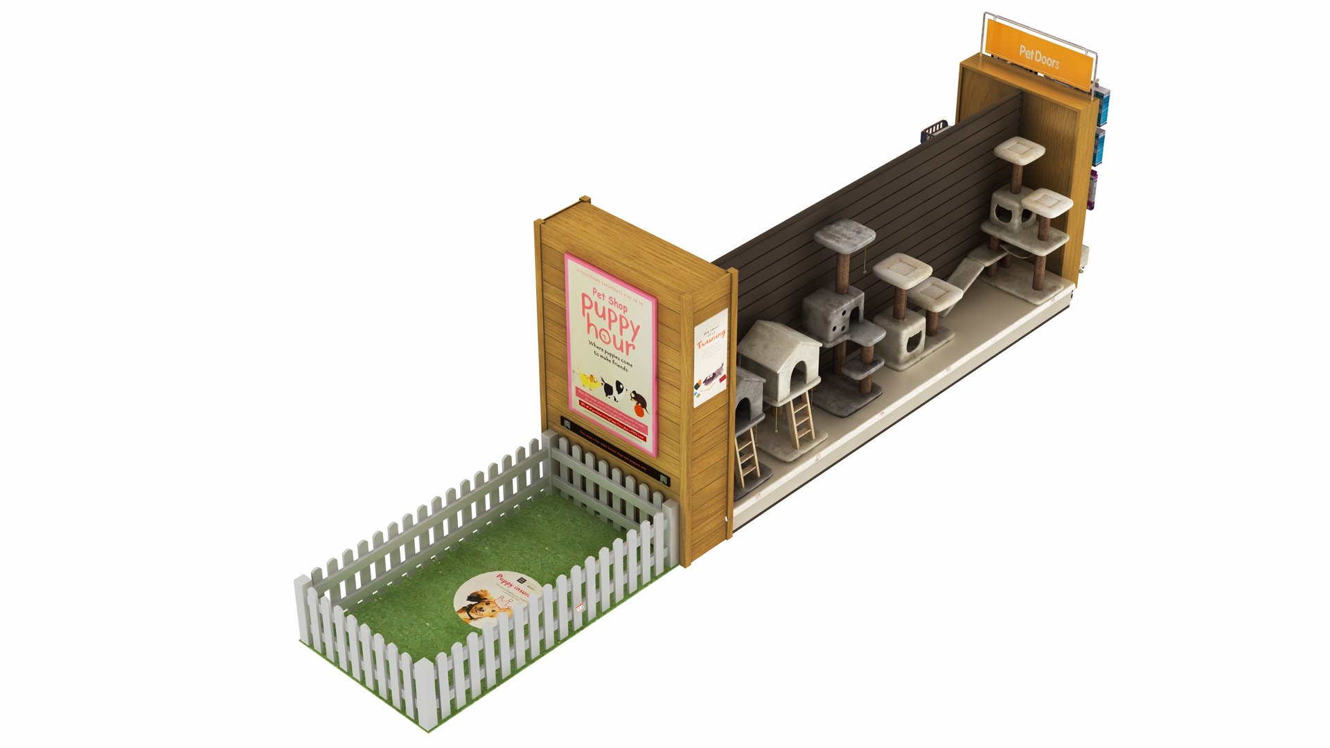 3D Model Pet Shop - Carrier Bed And House Collection - TurboSquid 1793389