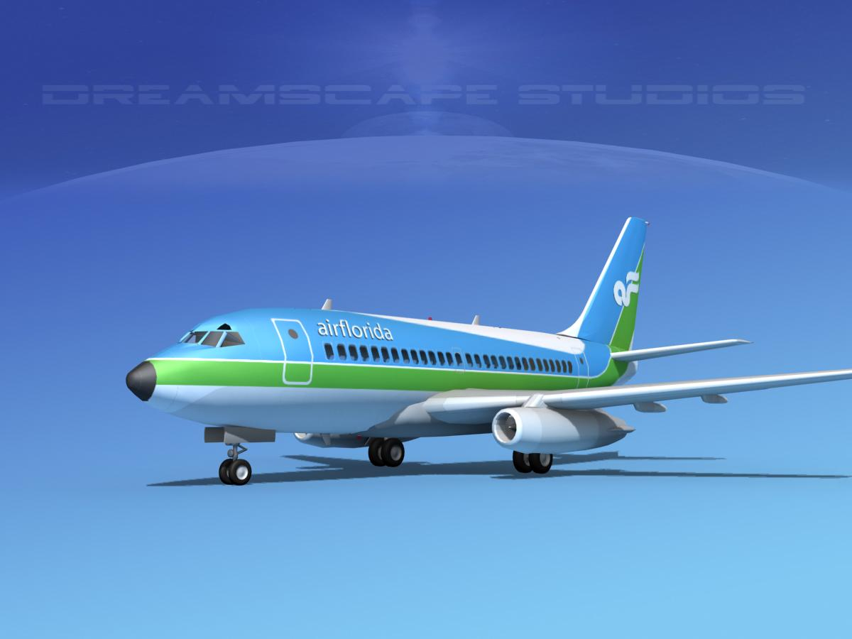 boeing 737 737-100 3d model