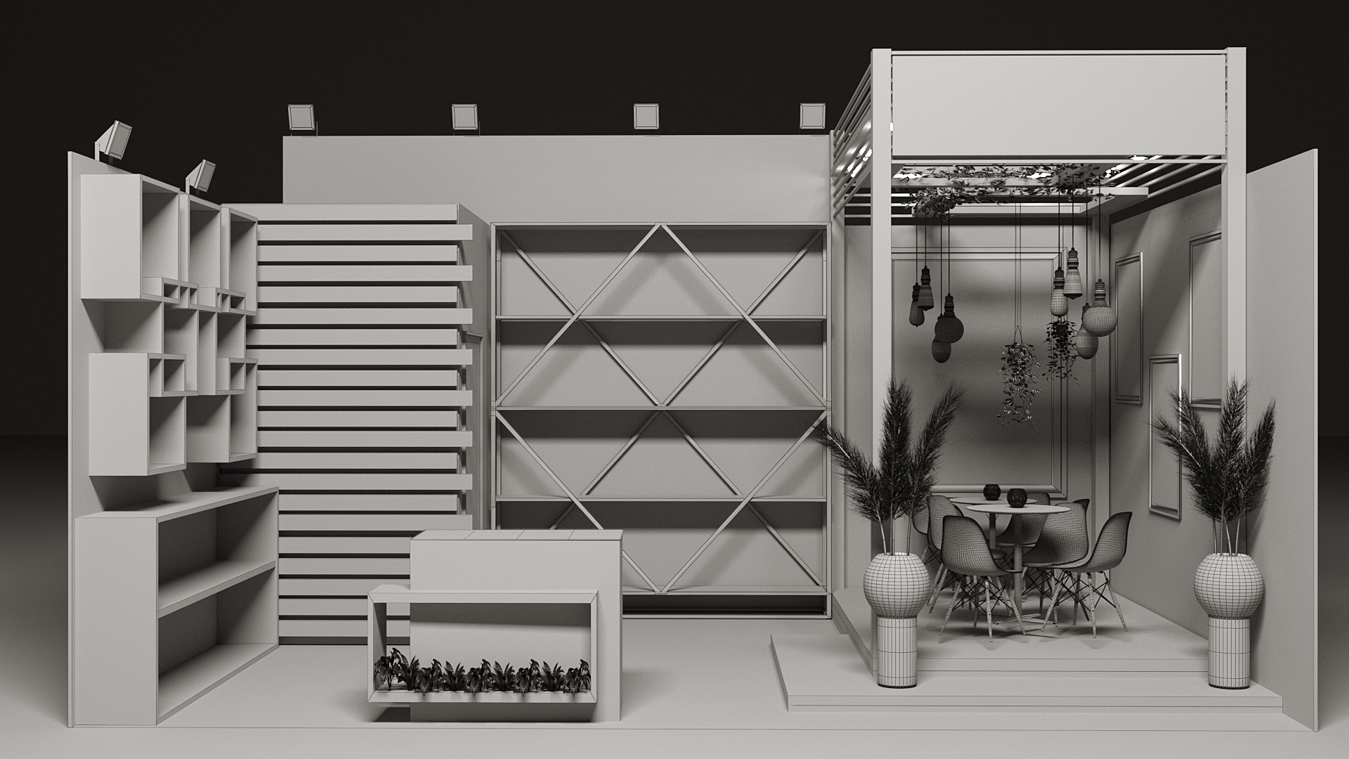 Exhibition Booth Design 3D Model - TurboSquid 2253696