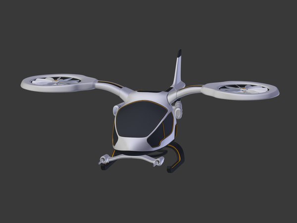 3D military flying car - TurboSquid 1539060