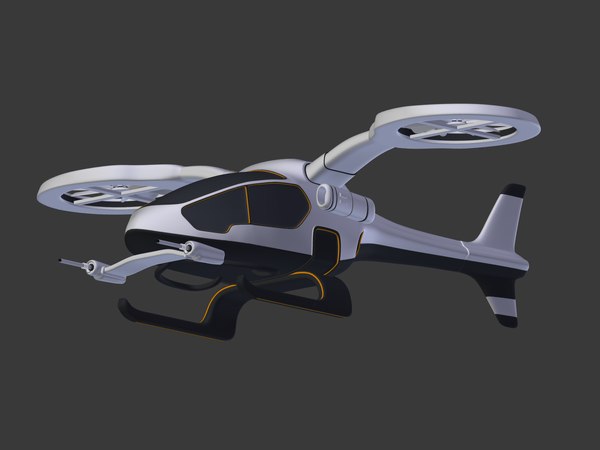3D military flying car - TurboSquid 1539060