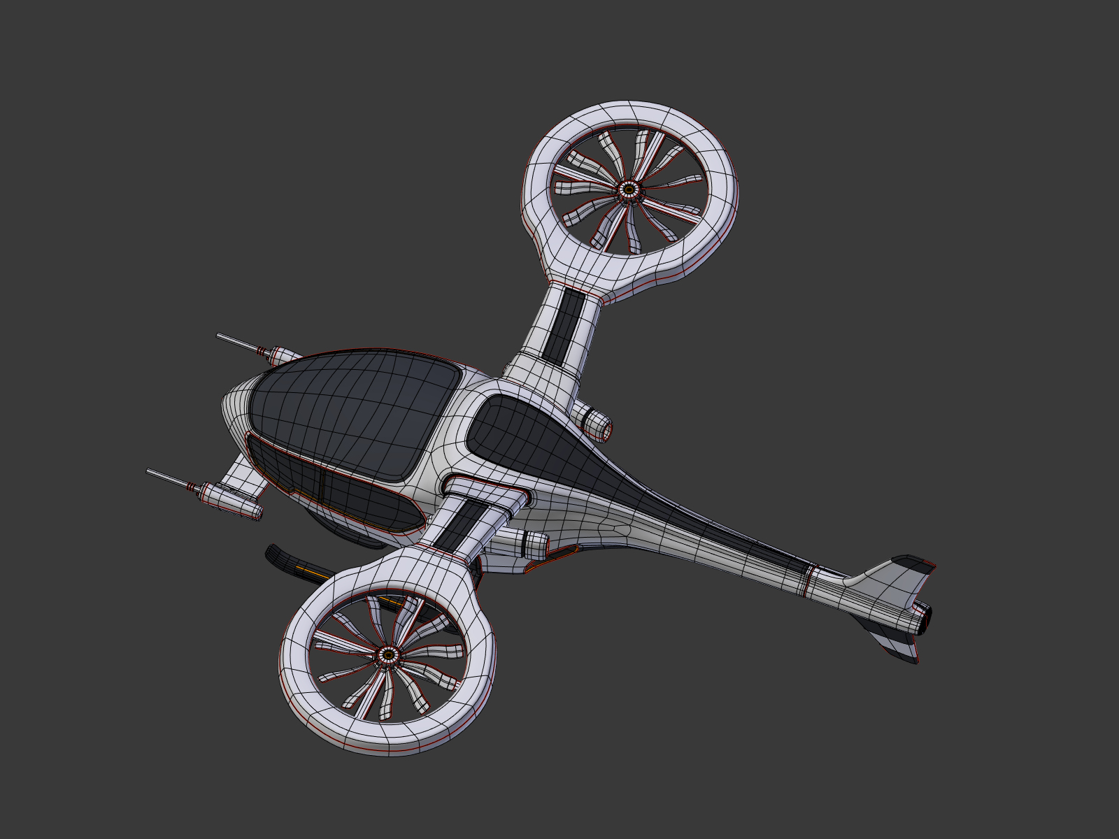 3D military flying car - TurboSquid 1539060