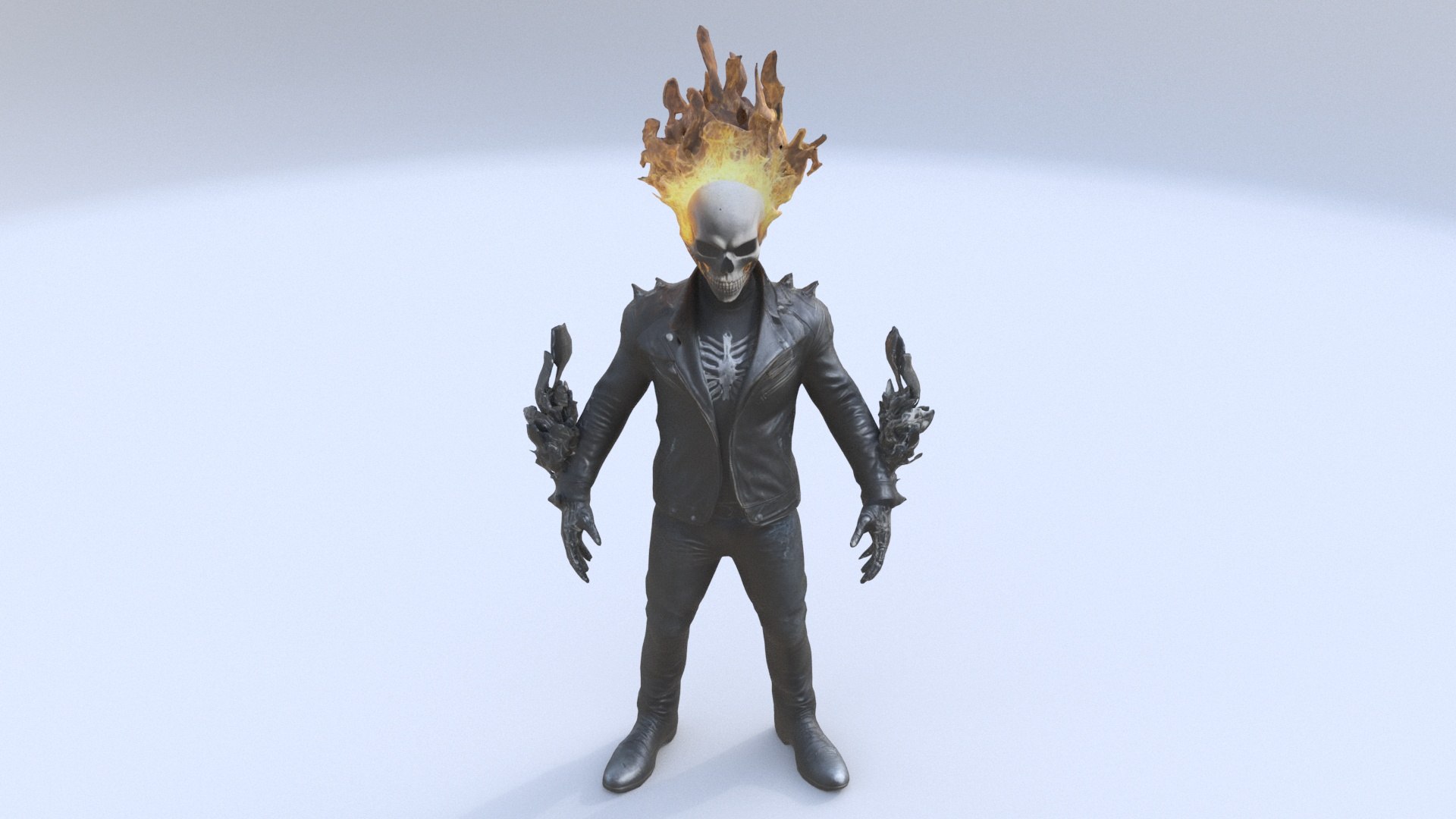 3D Ghost Rider Model - TurboSquid 2337176