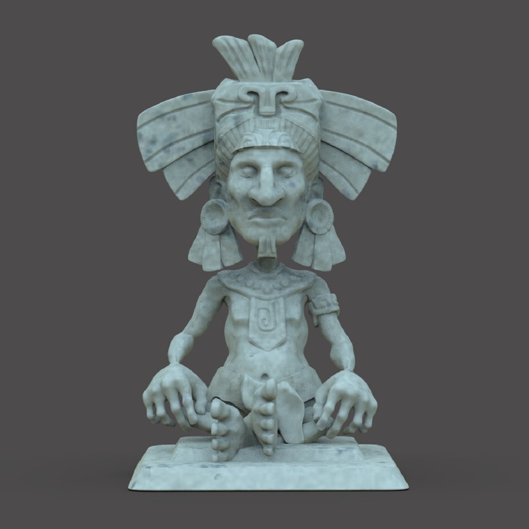 3D Model Mayan Figure - TurboSquid 2289722