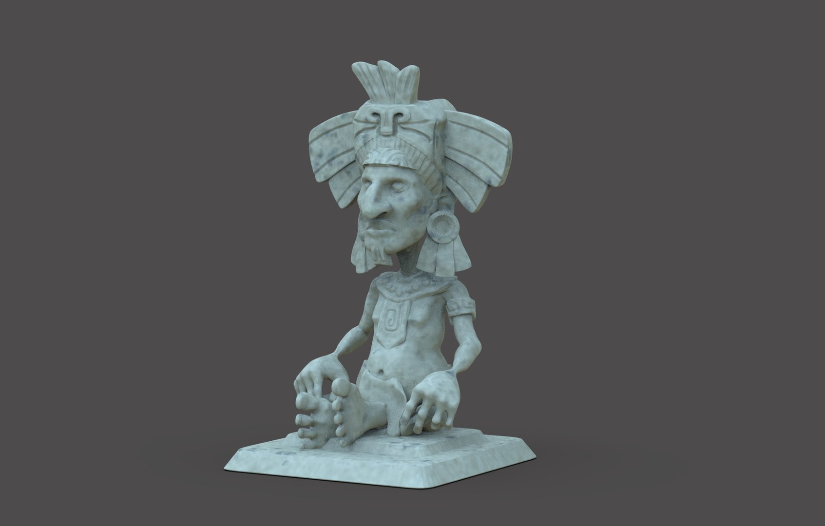 3D Model Mayan Figure - TurboSquid 2289722