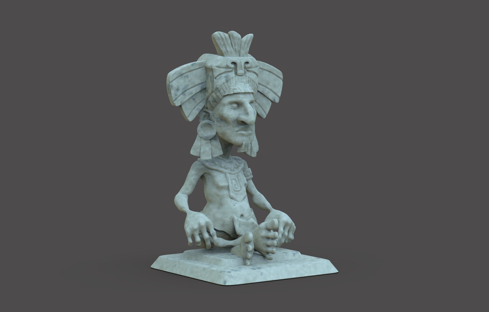 3D Model Mayan Figure - TurboSquid 2289722