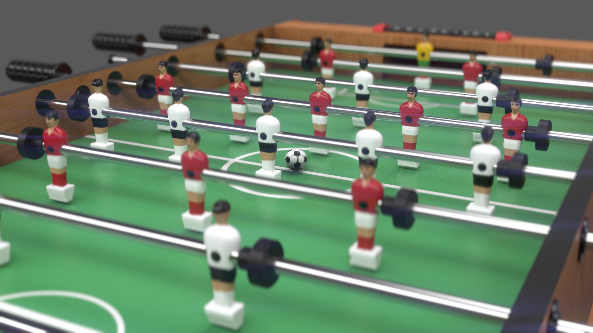 Wooden Football Table 3D Model - TurboSquid 1702643