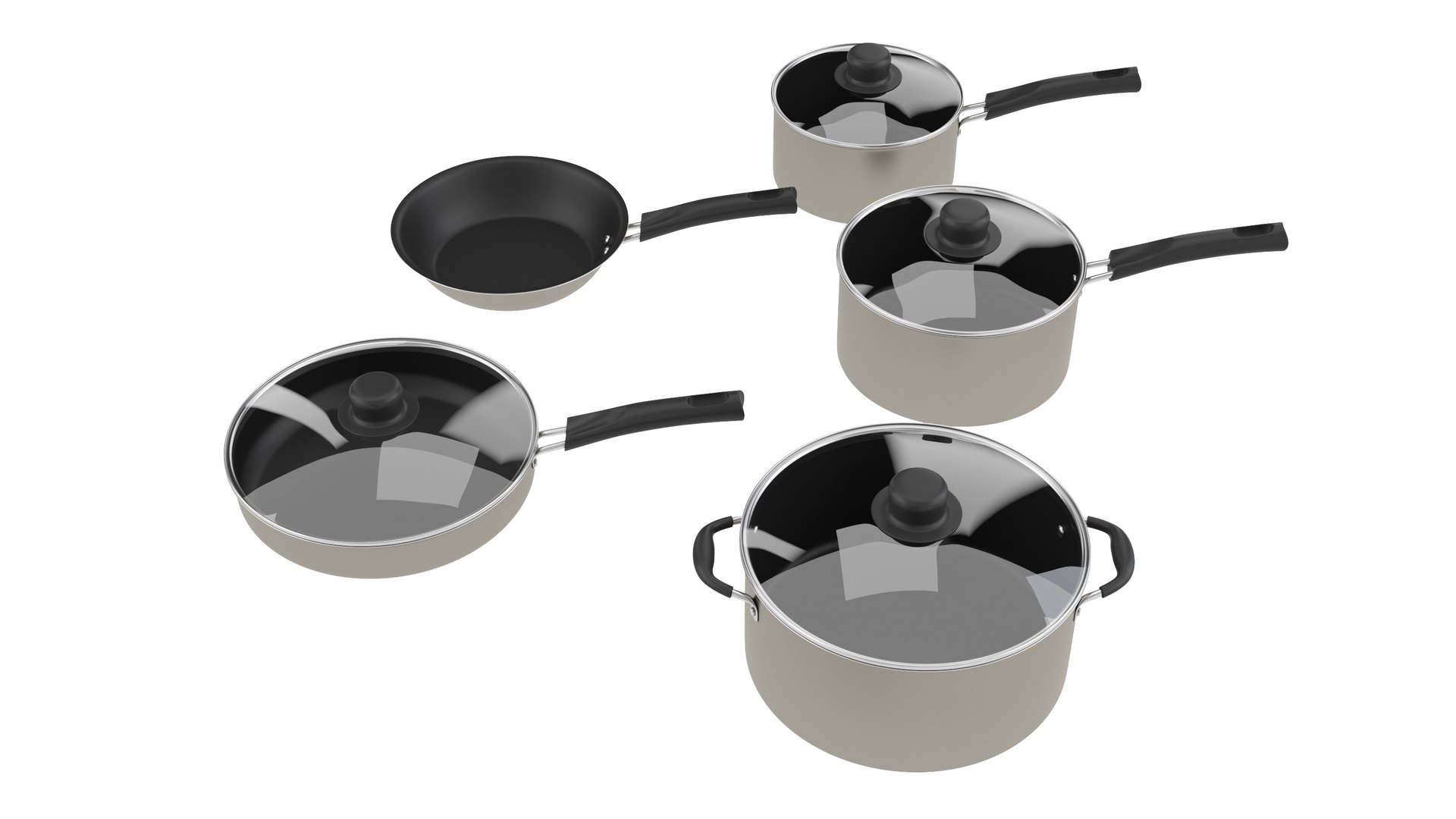 Cookware Set Model - TurboSquid 1948995