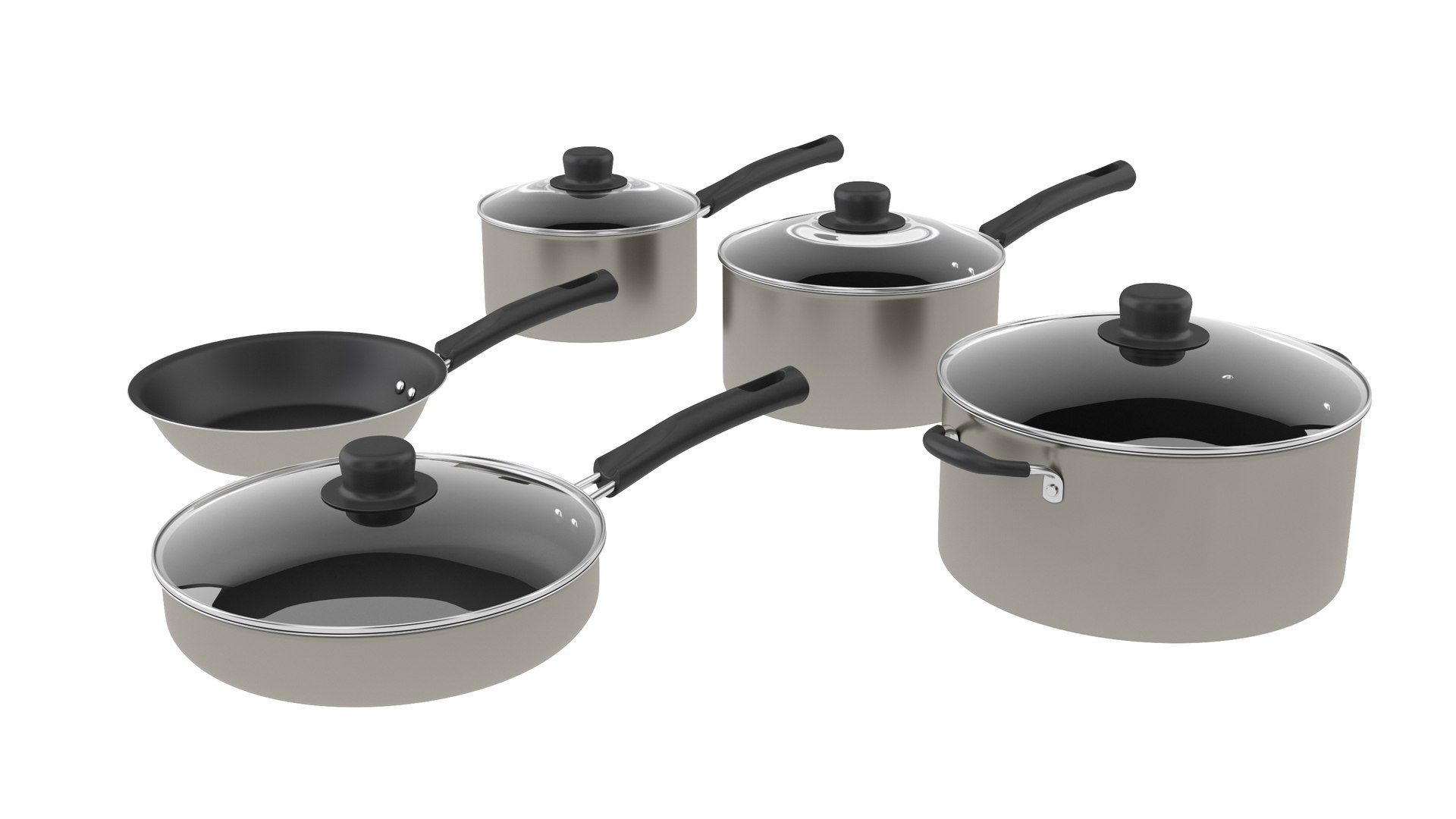 Cookware Set Model - TurboSquid 1948995