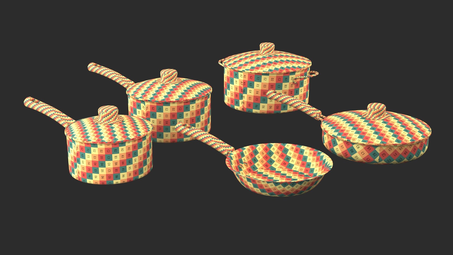 Cookware Set Model - TurboSquid 1948995