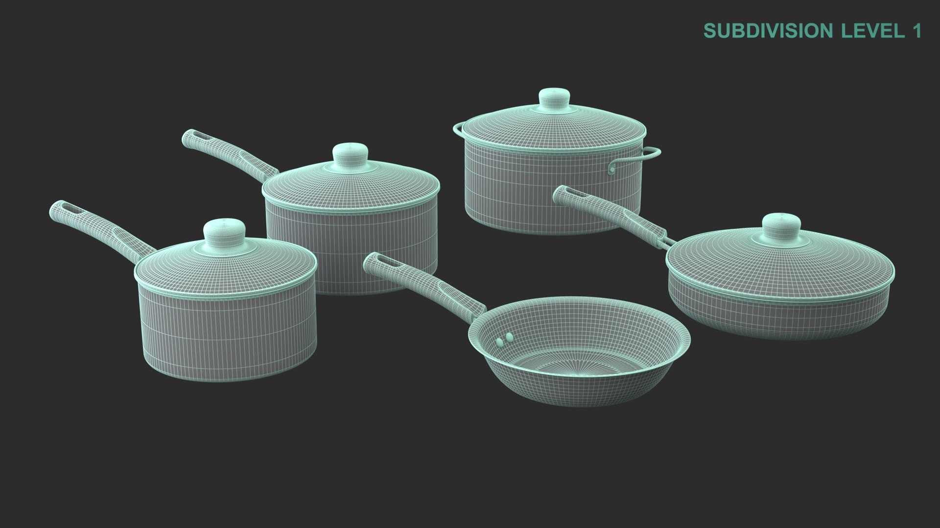 Cookware Set Model - TurboSquid 1948995