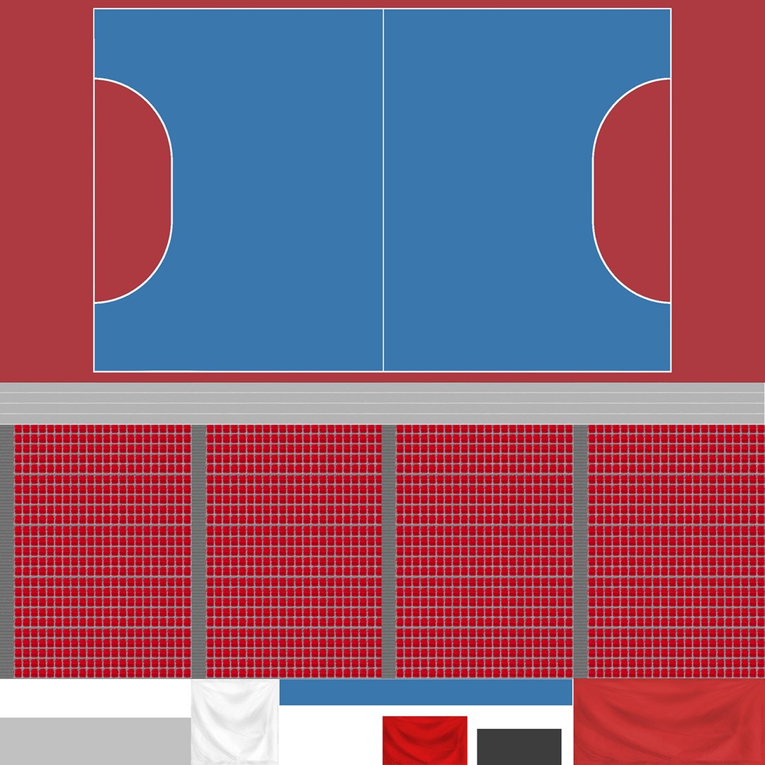 street soccer court arena 3d max