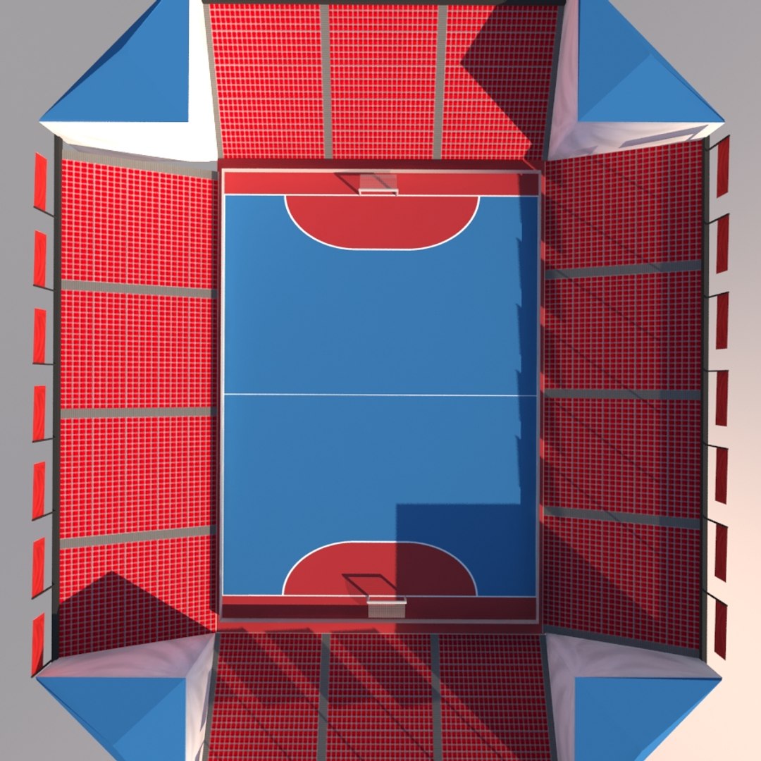 street soccer court arena 3d max