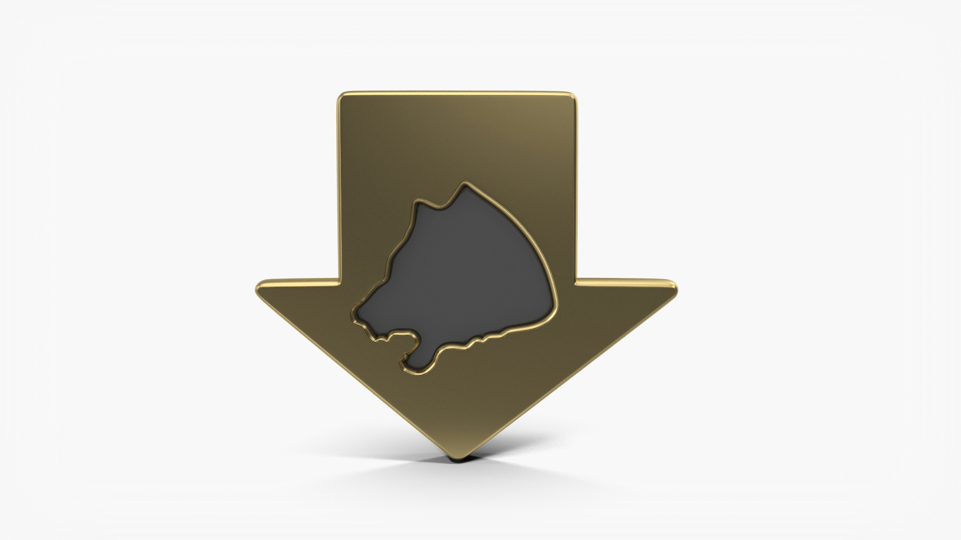 Bear Falling Stock Market Business Symbol Gold 3D Model - TurboSquid ...