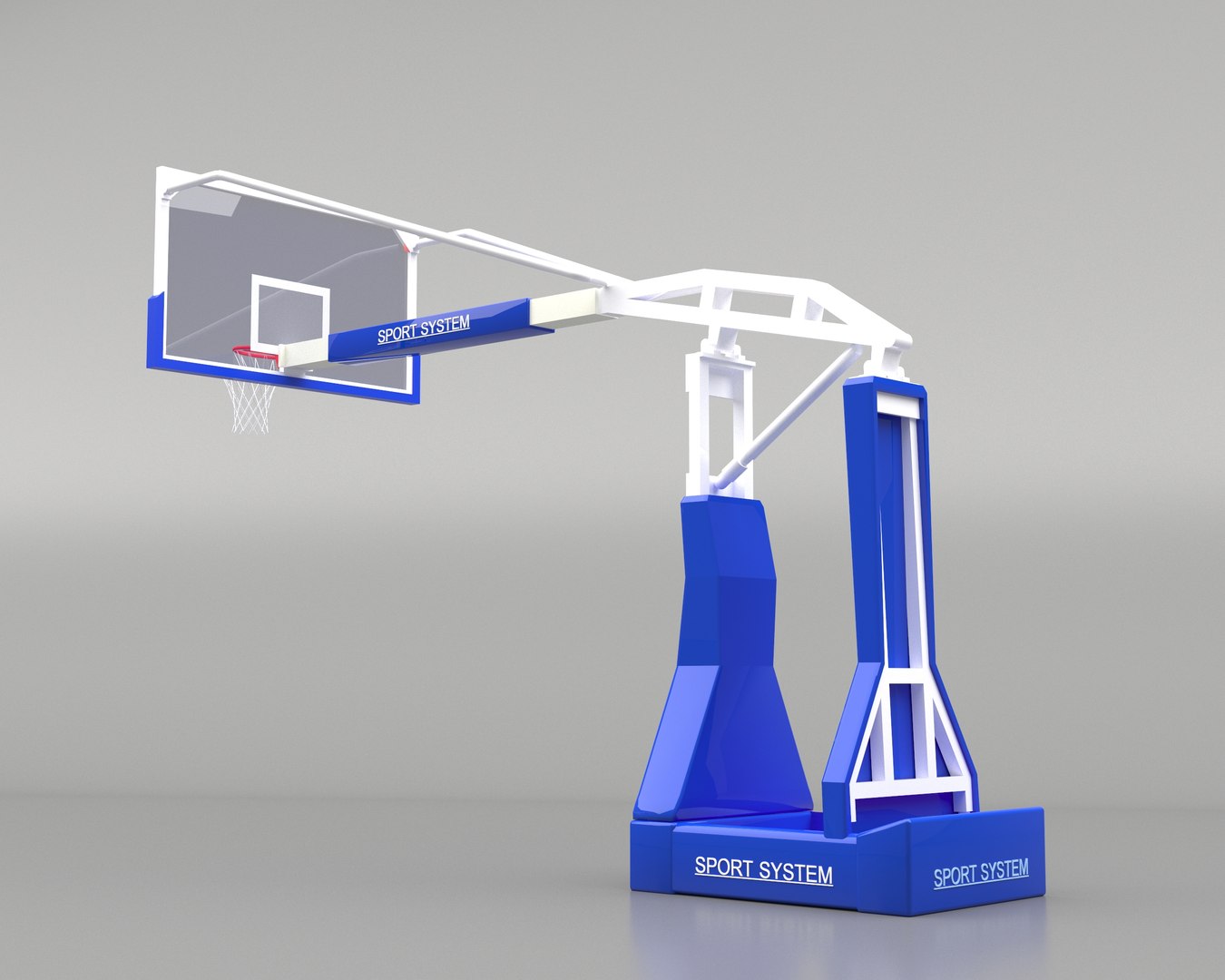 Portable Basketball Stand 3D - TurboSquid 1508402