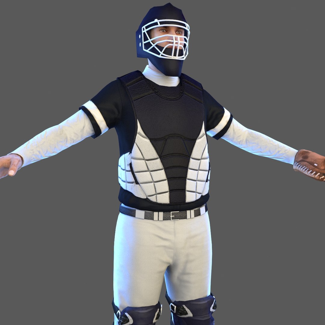 3D Model Baseball Player Ball - TurboSquid 1463490