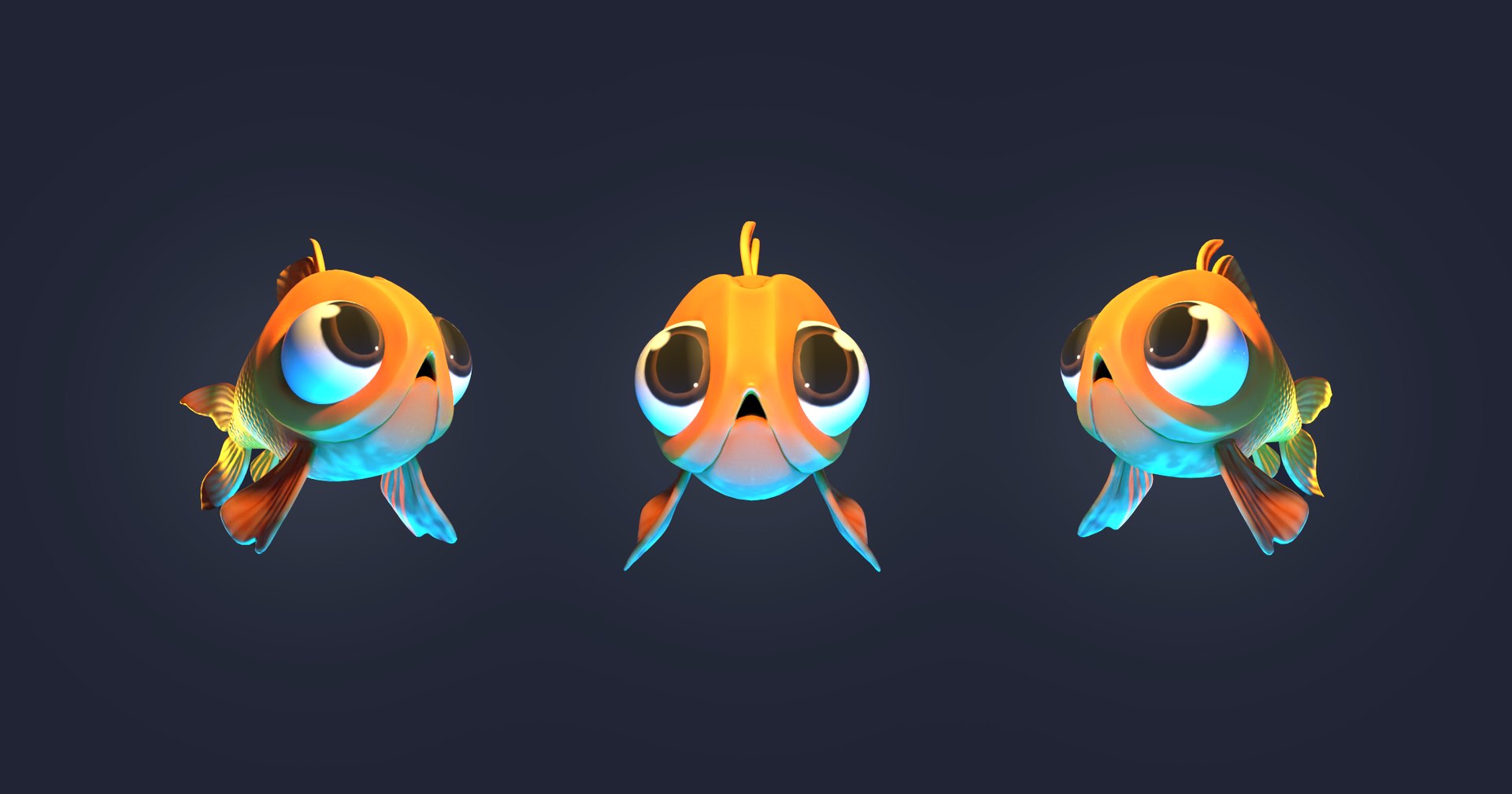 3D 3D Stylized Goldfish model - TurboSquid 2111557