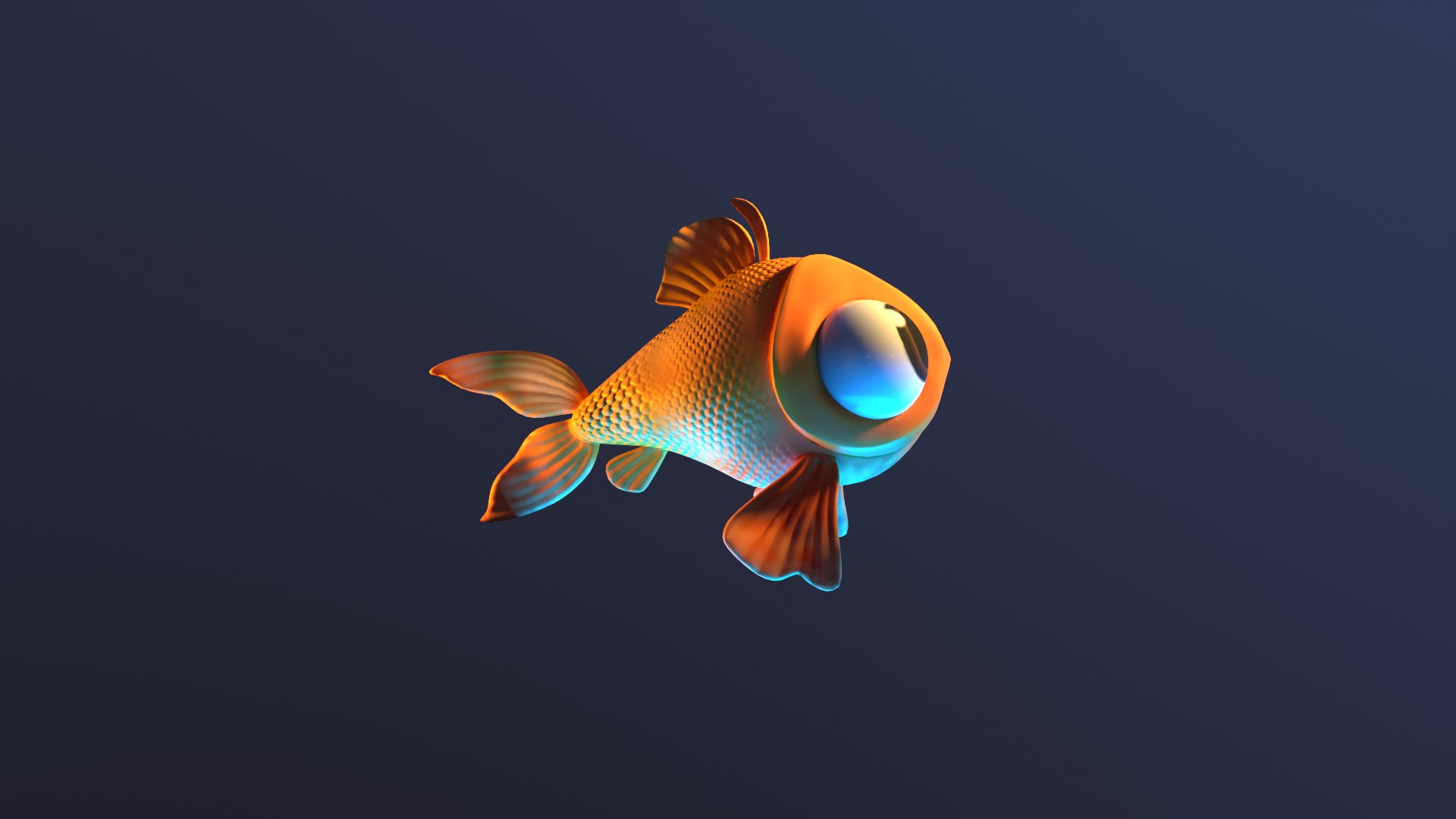 3D 3D Stylized Goldfish model - TurboSquid 2111557