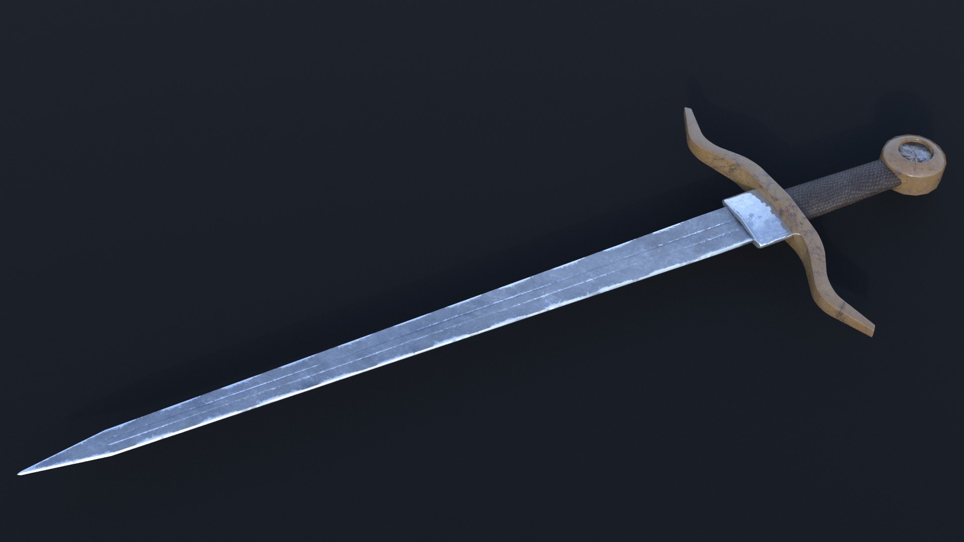 3D Medieval Sword Low Poly 3d Model - TurboSquid 1989503