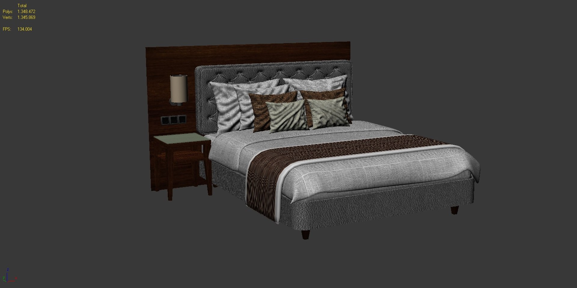 bed set 3d max
