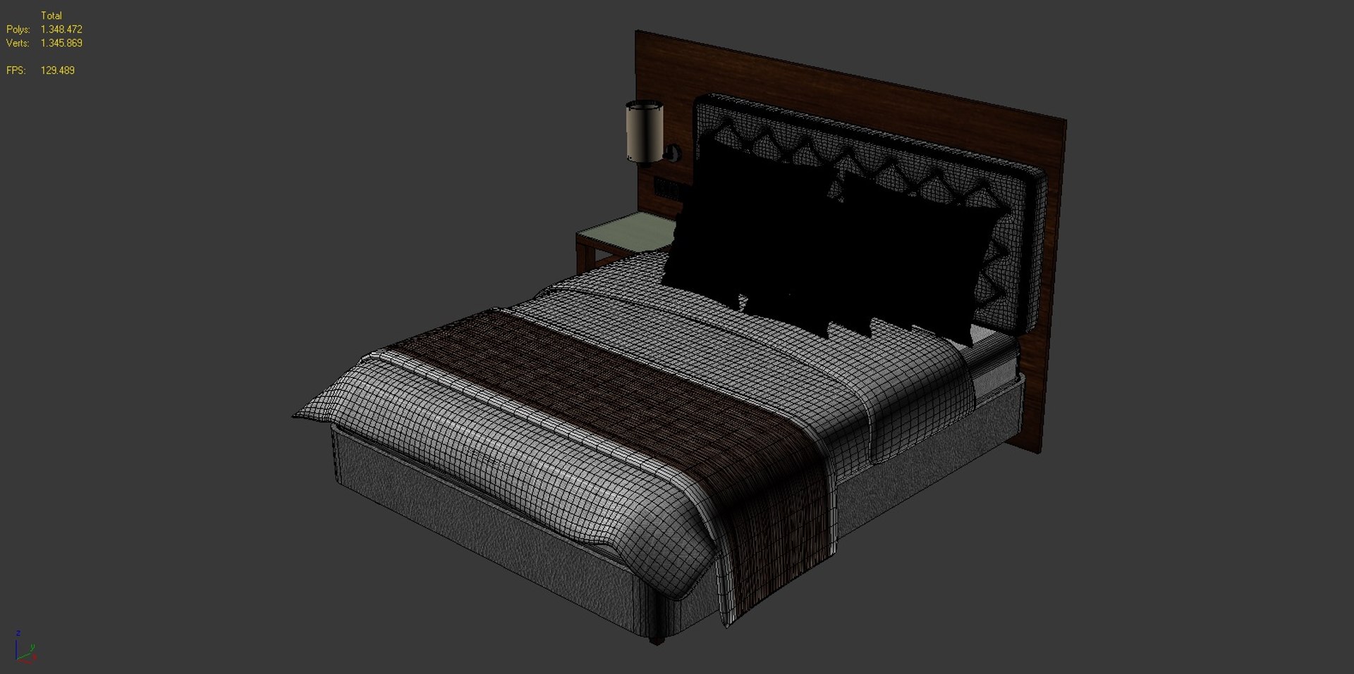 bed set 3d max