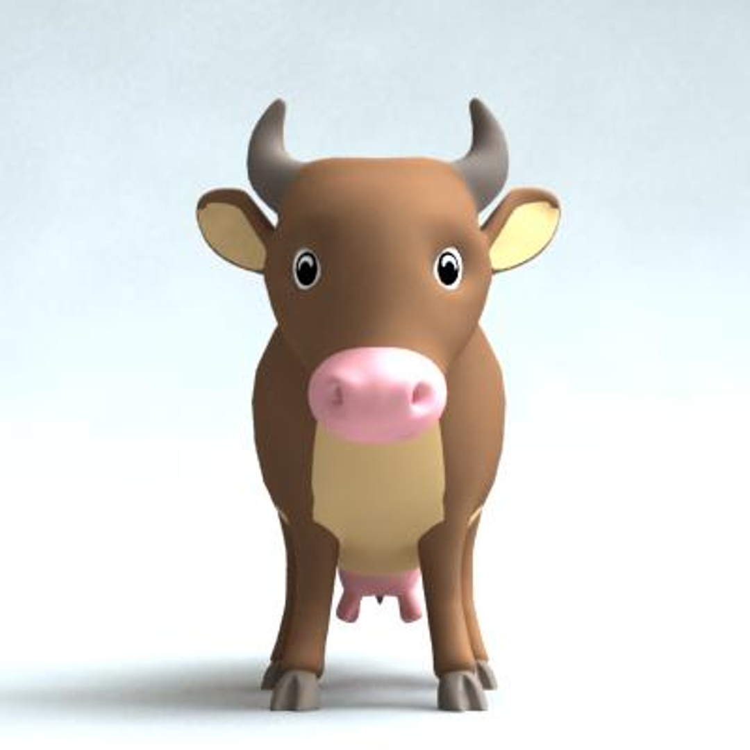 3d model cow