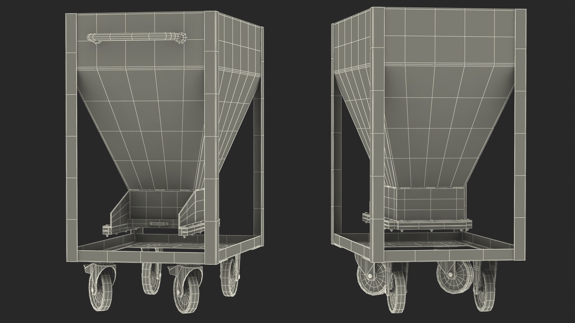 Silo Container with Slide Closure on Wheels model - TurboSquid 1759644