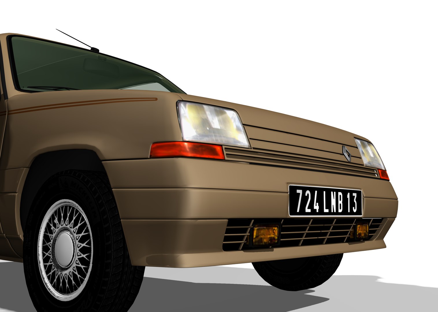 Renault Super 5 Baccara 3D Model - TurboSquid 2189292
