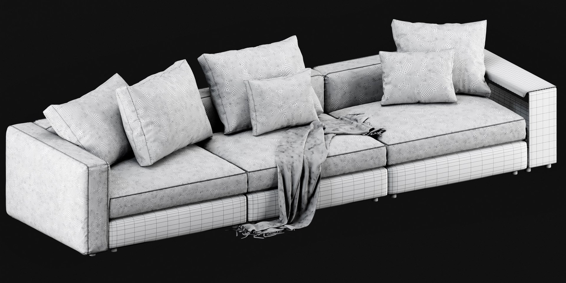 Flexform Harper 3D model - TurboSquid 1845635