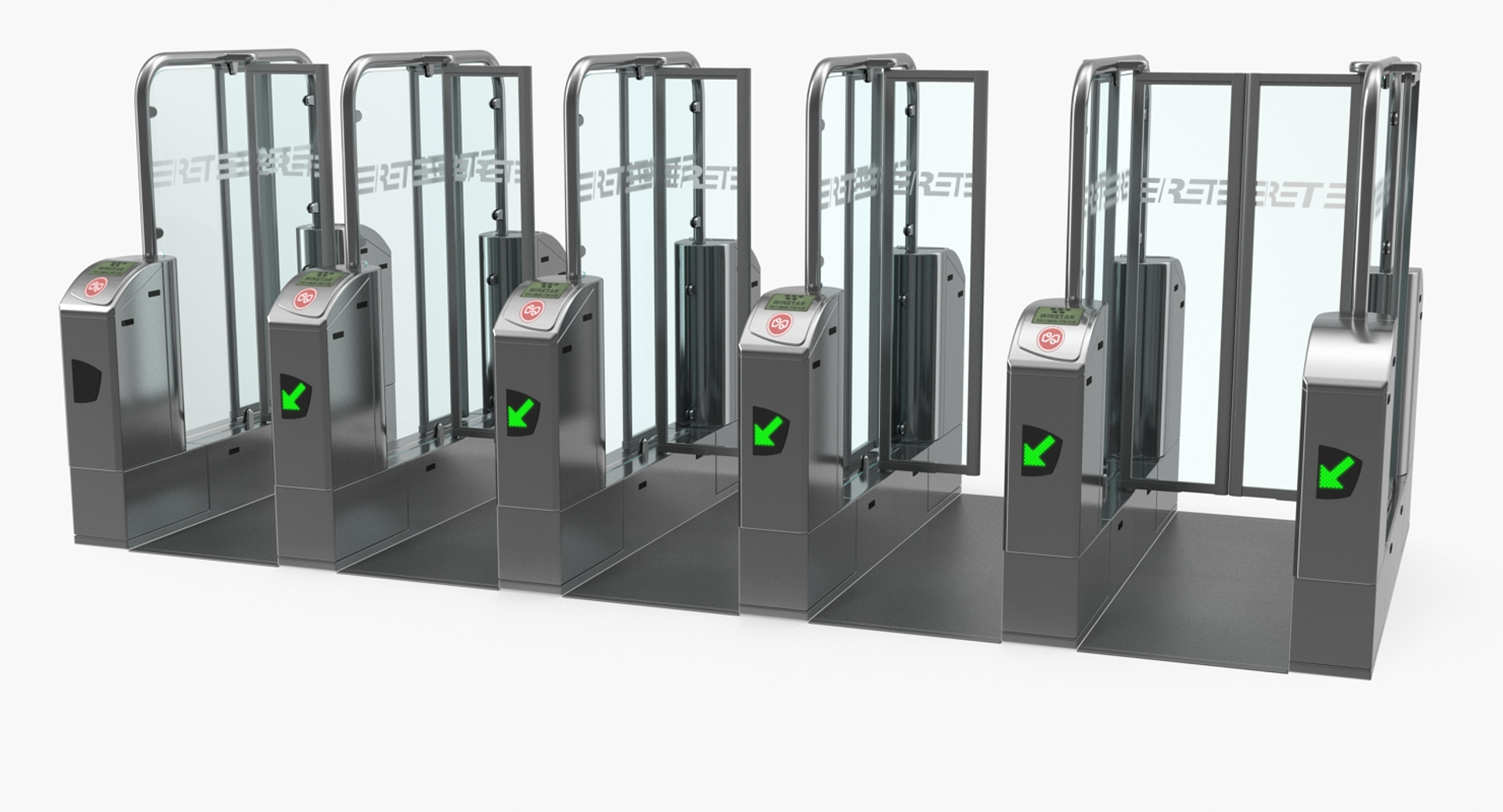 Turnstiles Access Passage 3D - TurboSquid 1368307