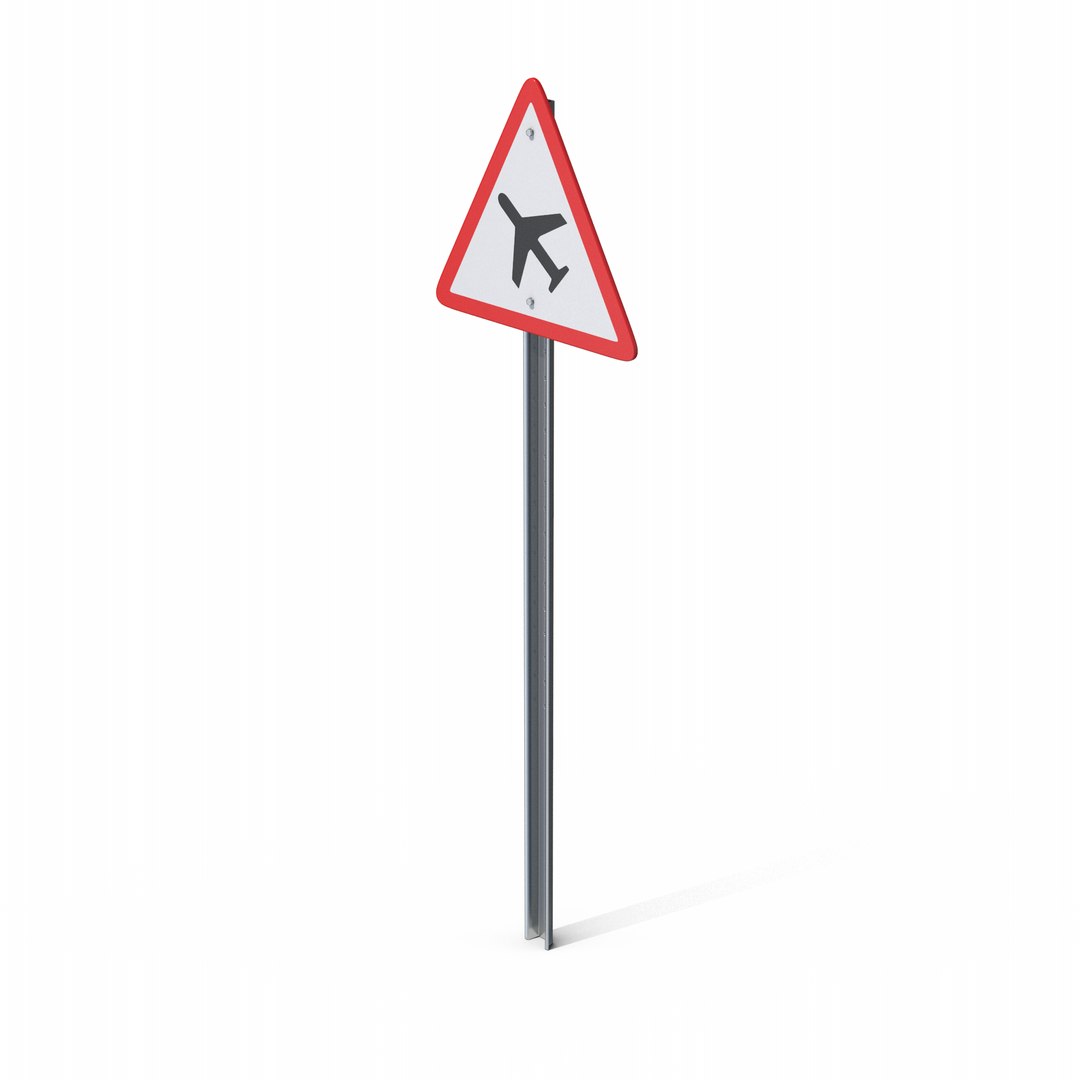 3D Airport Road Sign - TurboSquid 2038647
